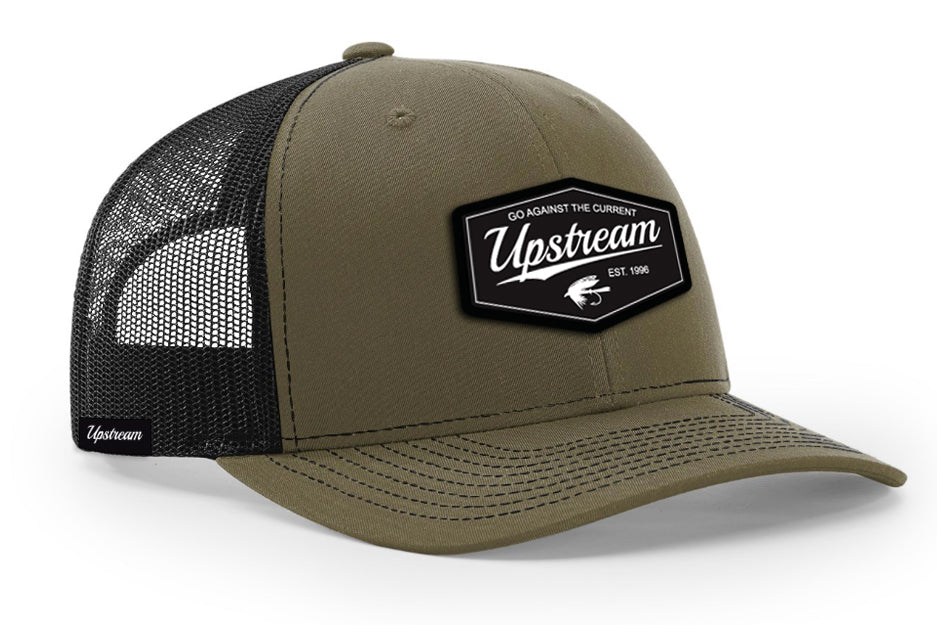 BLACK/OLIVE UPSTREAM HAT – Upstream Images