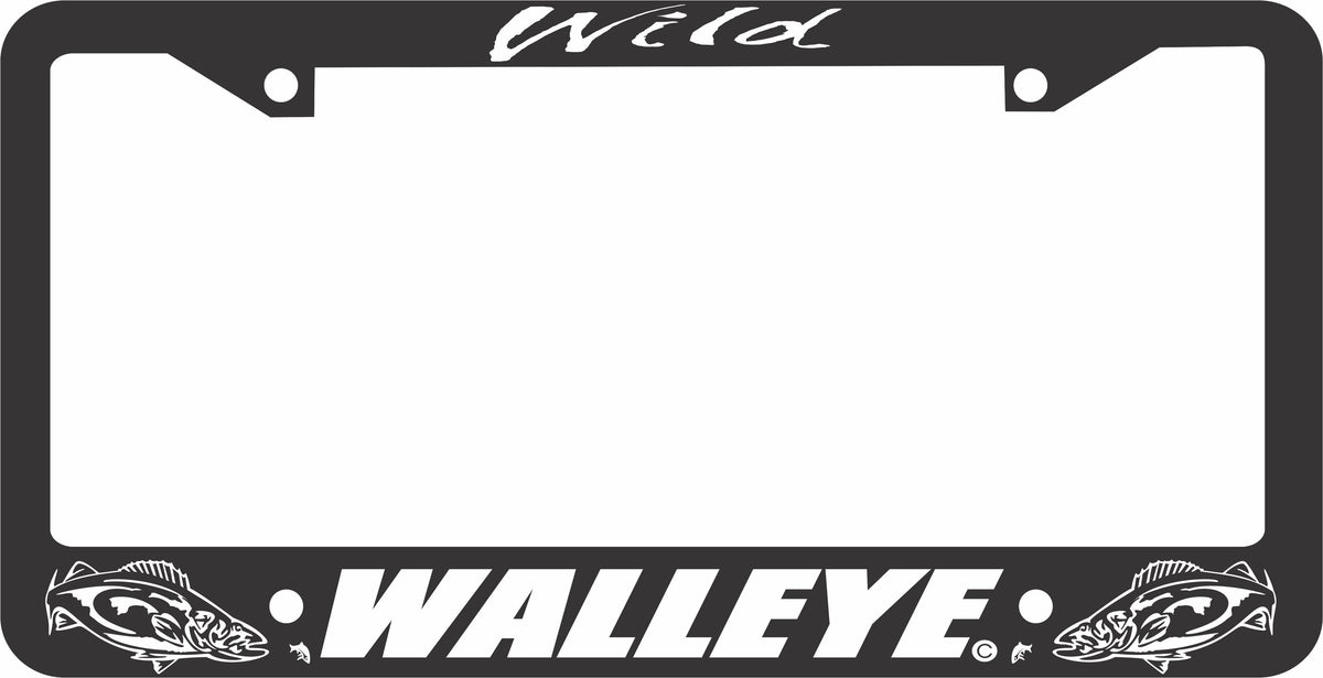 WALLEYE LICENSE PLATE FRAME – Upstream Images